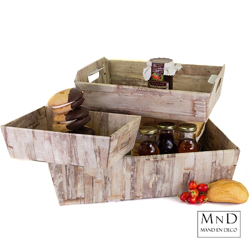 Karton verpakking bij Mand en Deco