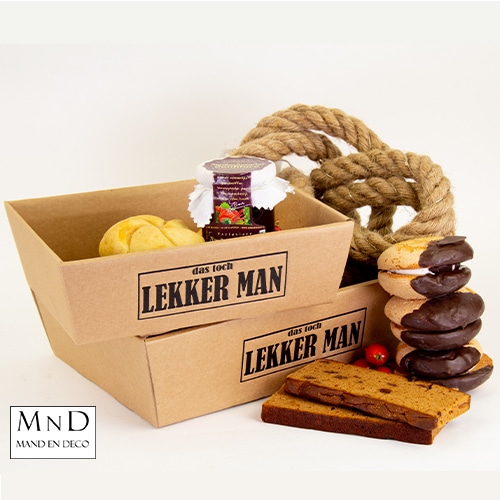 Karton verpakking bij Mand en Deco