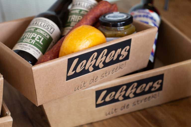 Karton verpakking - Mand en Deco