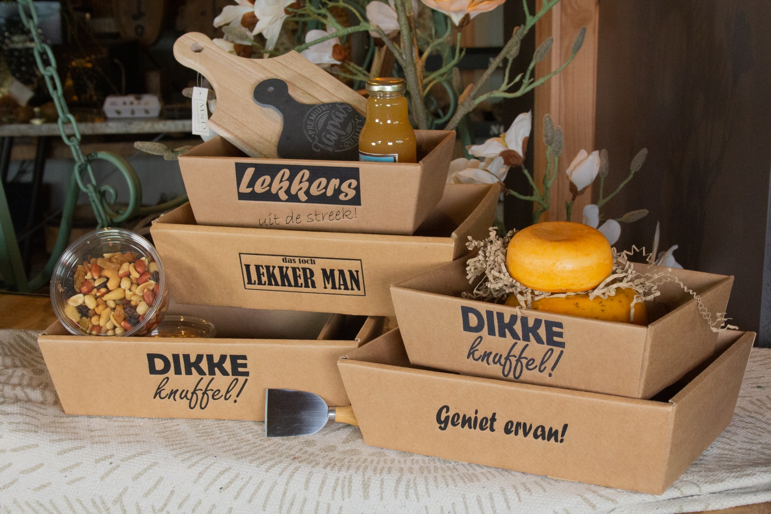 Karton verpakking - Mand en Deco